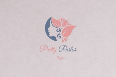 Pretty Parlor - Beauty Salon Logo Free Vectors & PSD file