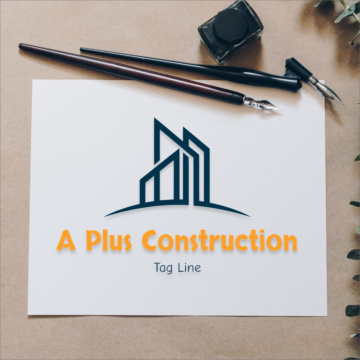 A Plus Construction | Creative Construction Logo [Free Download]
