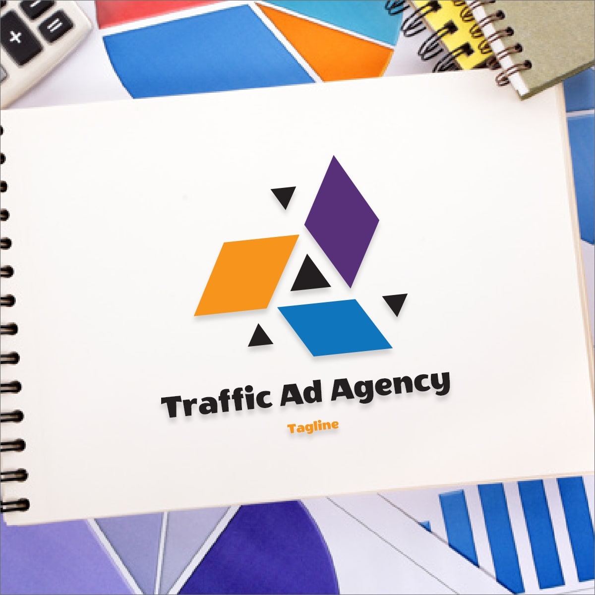 Traffic Ad Agency - Marketing Company Logo Ideas - Geek Code Lab
